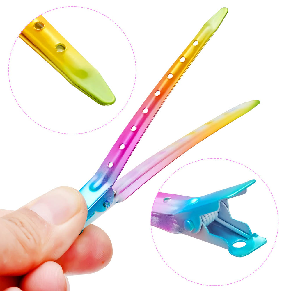 Bantoye 24 Packs Duck Bill Clips – 3.35-in Rustproof Alligator Hair Cl ...