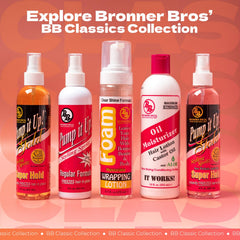 Bronner Bros Pump It Up Styling Spritz – Fast-Dry Hairspray with Vitam ...