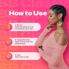 Bronner Bros Pump It Up Styling Spritz – Fast-Dry Hairspray with Vitam ...