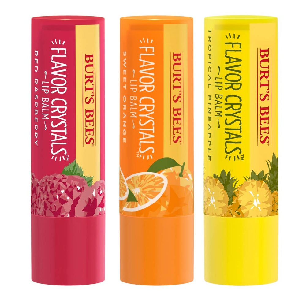 Burt's Bees Flavor Crystals Lip Balm – Sweet Orange (100% Natural) • 1 ...