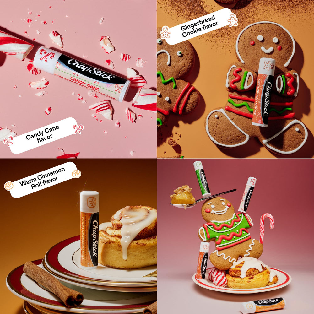 ChapStick Lip Balm Holiday Variety Pack (7 Sticks) Candy Cane & Toasty ...