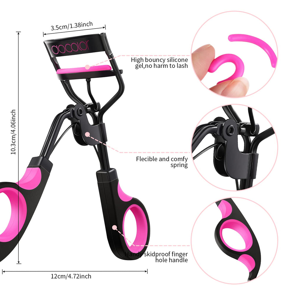 Docolor Eyelash Curler Kit – 4-in-1 Lash Tool with 6 Replacement Pads ...