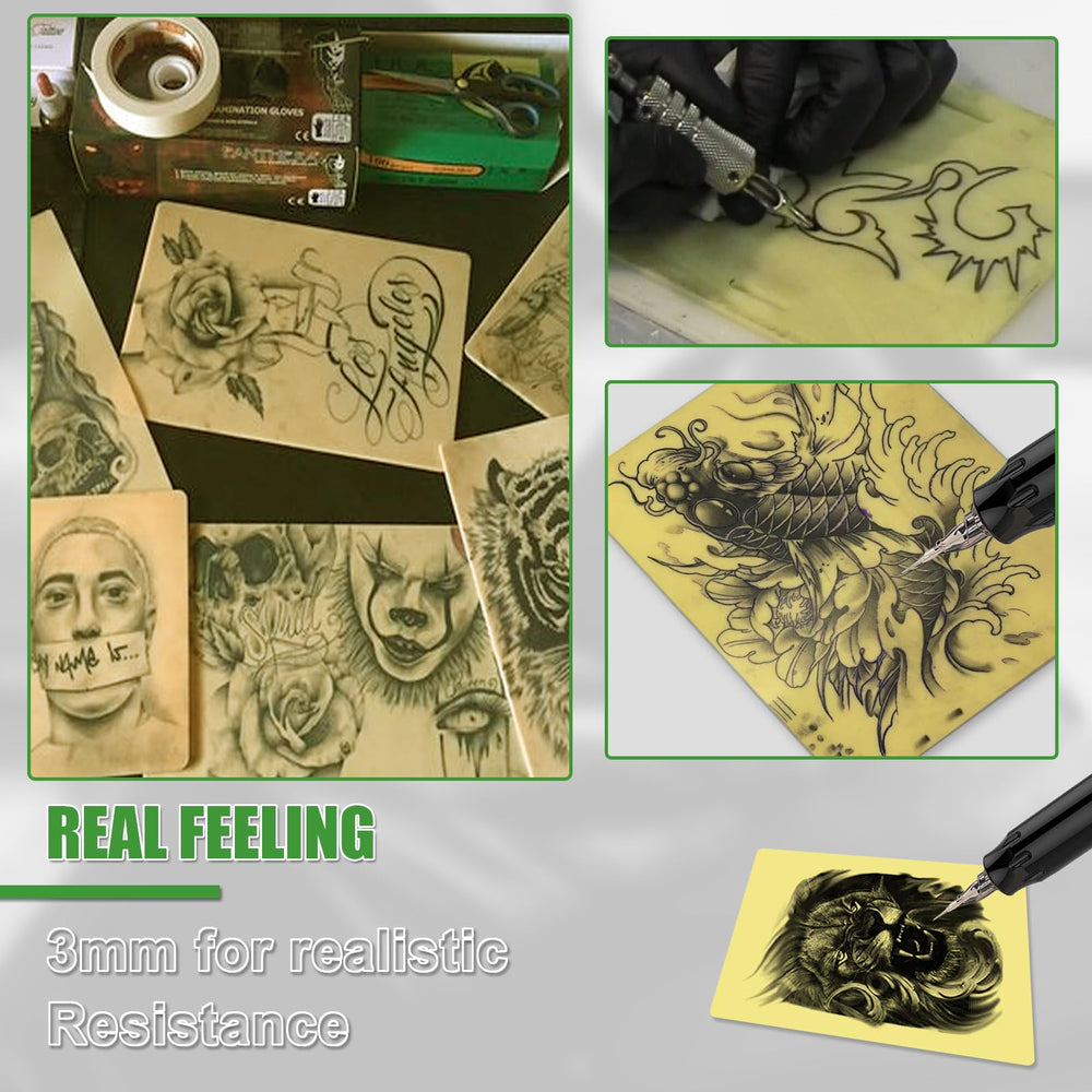 JCONLY Premium Tattoo Practice Skin - 3mm Thick, 10-Pack, Double-Sided – Canadian Glow | Beauty ...