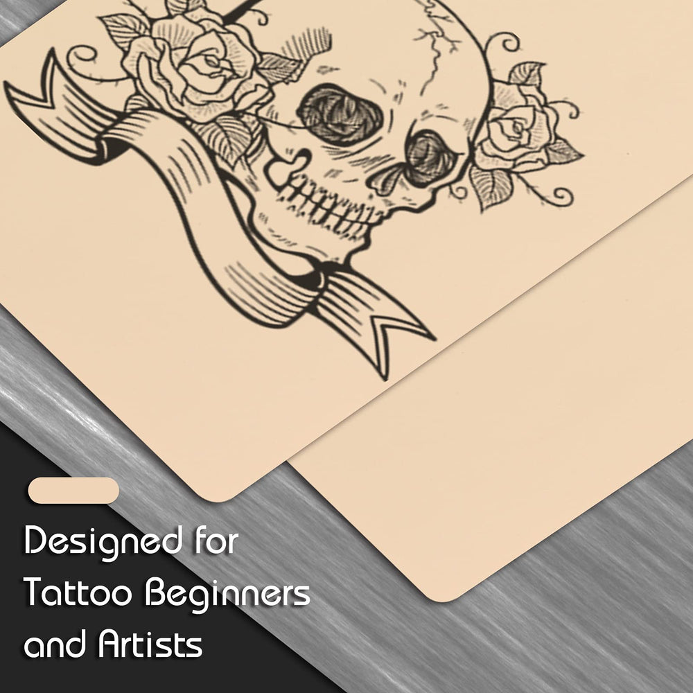 Jconly Tattoo Skin Practice - 20 Sheets Double-Sided Fake Skin for Beg ...