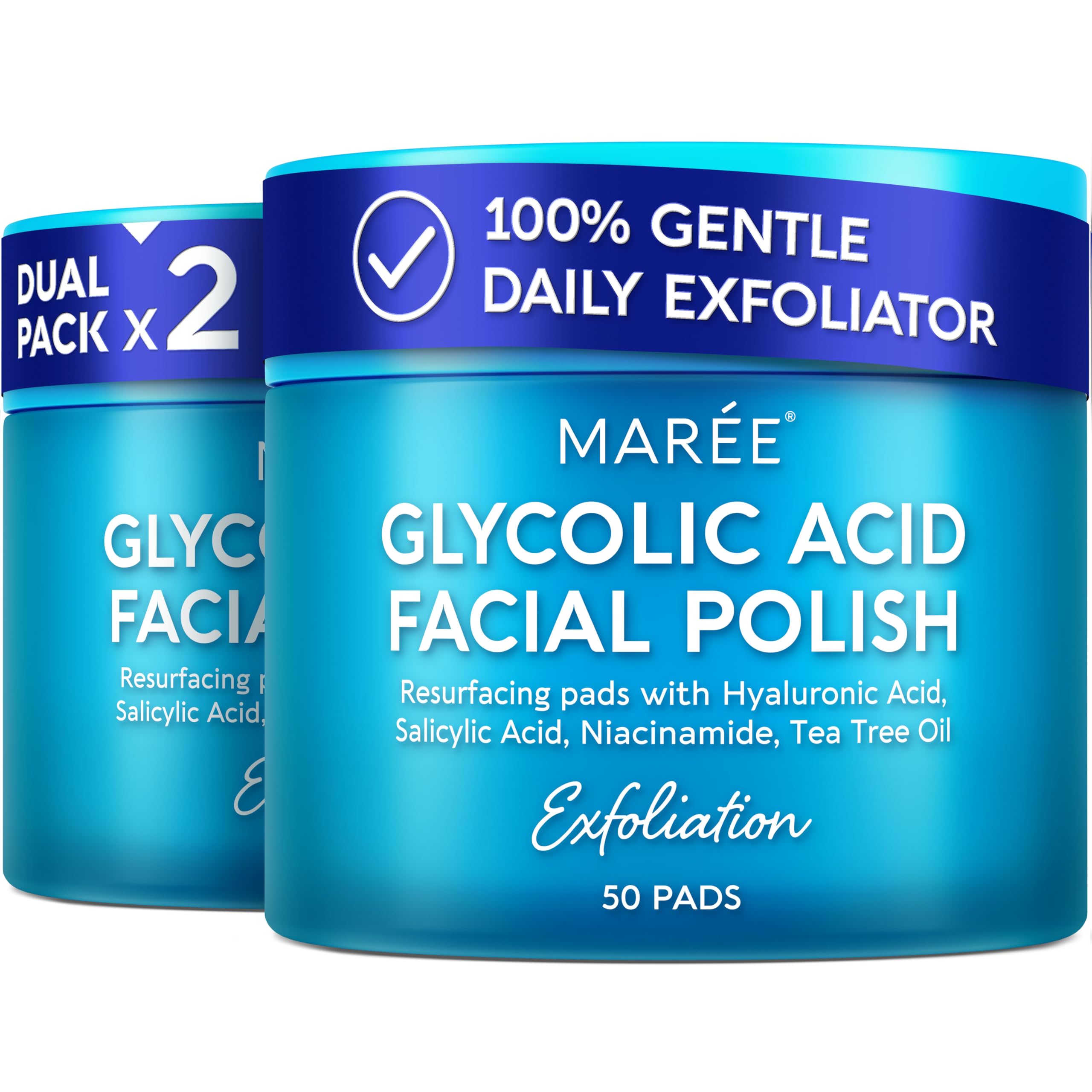 MAREE Glycolic Acid Polishes 2 Pack – Face Toner Pads – Canadian Glow ...