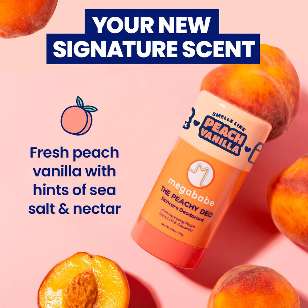 Megababe Peachy Deo – Aluminum-Free Deodorant with Peach Kernel Oil ...