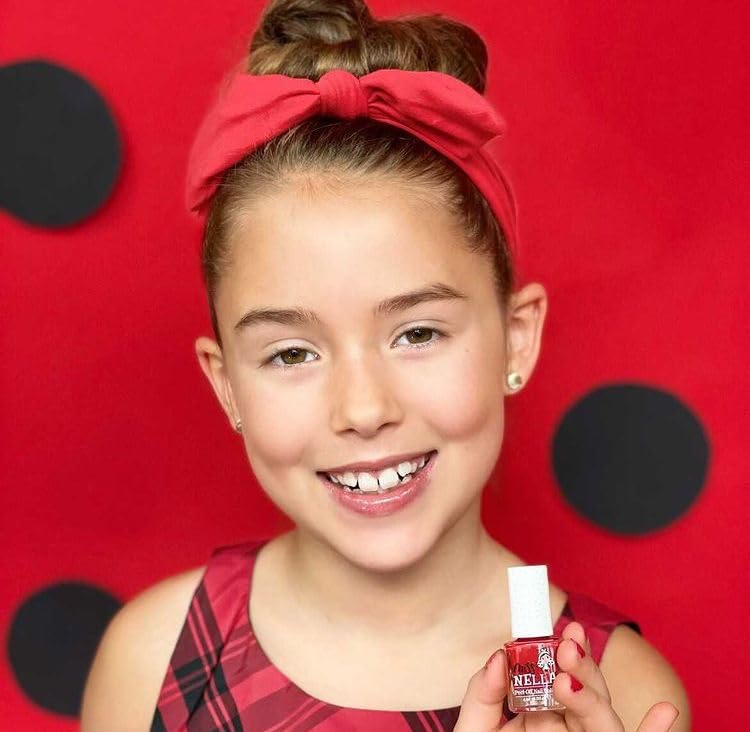 MISS NELLA CLASS CLOWN – Safe Red Nail Polish for Kids | Non-Toxic, Od ...