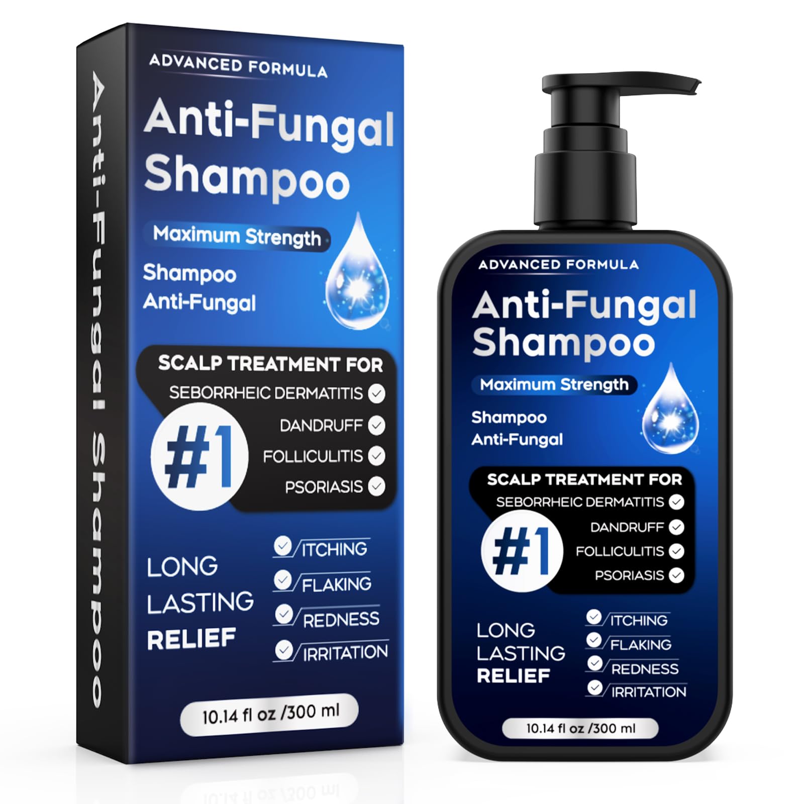 Oely Antifungal Shampoo for Seborrheic Dermatitis, Folliculitis & Scal ...