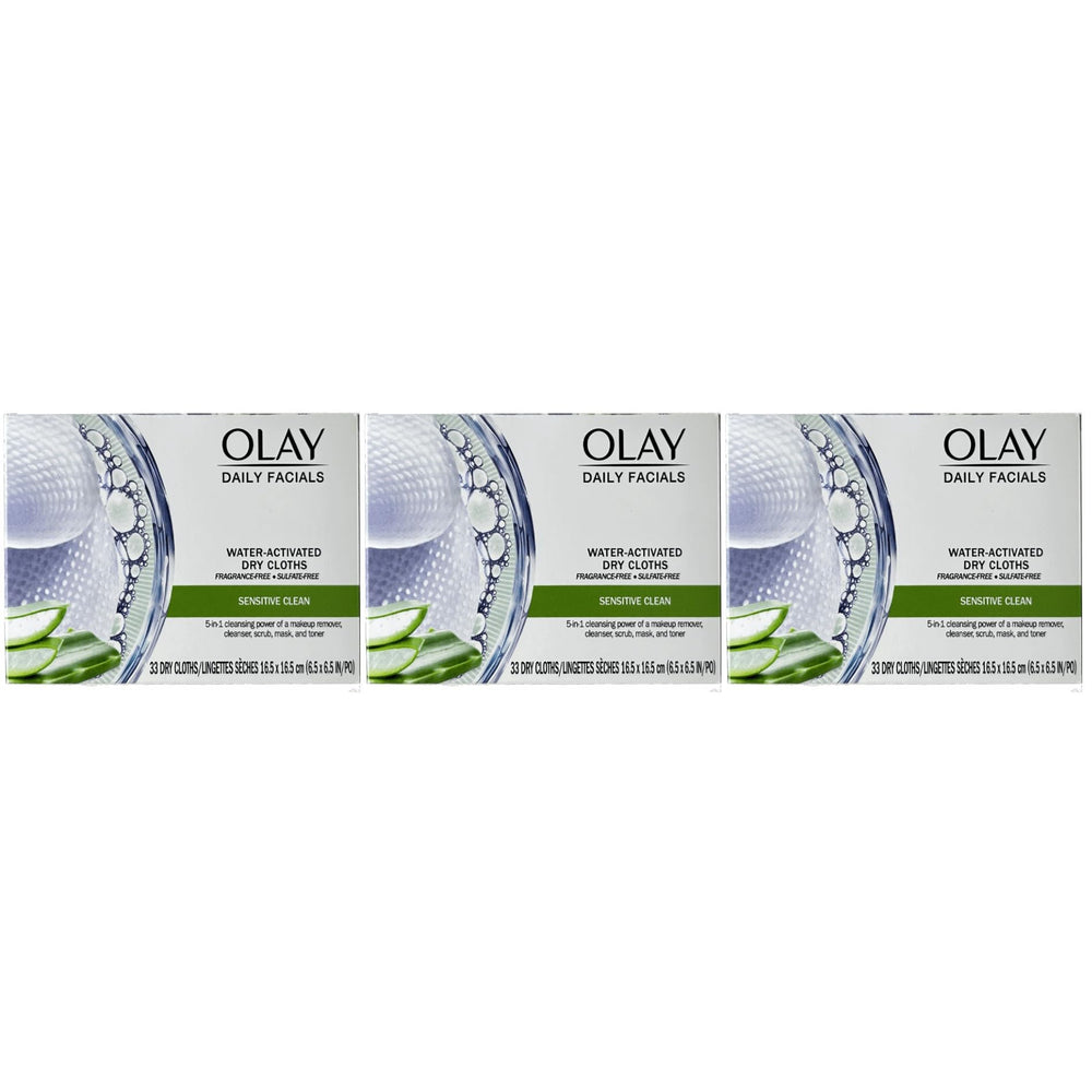 OLAY Daily Gentle Clean 5-in-1 Water Activated Cloths – Fragrance-Free ...