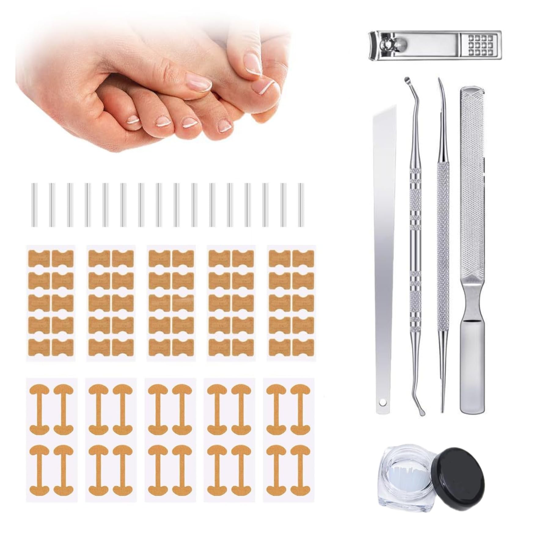 Orparst Ingrown Toenail Corrector Set – At-Home Toenail Care Kit with ...