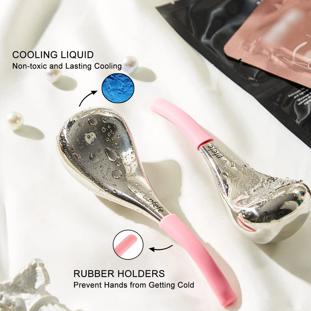 pfefe Cryo Sticks – Stainless Steel Facial Ice Globes for Skin and Eye ...