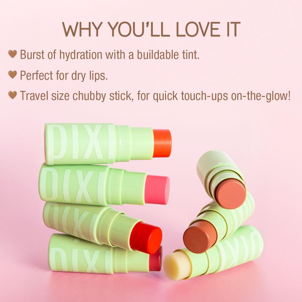 Pixi Beauty +Hydra LipTreat Rosette – Tinted Hydrating Lip Balm ...