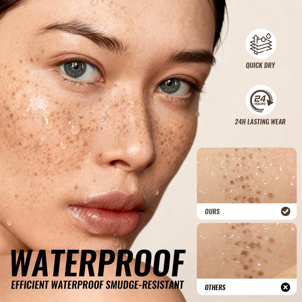 Pudaier ALL NEW Freckle Stamp Pen – 5-Point Waterproof Freckles ...