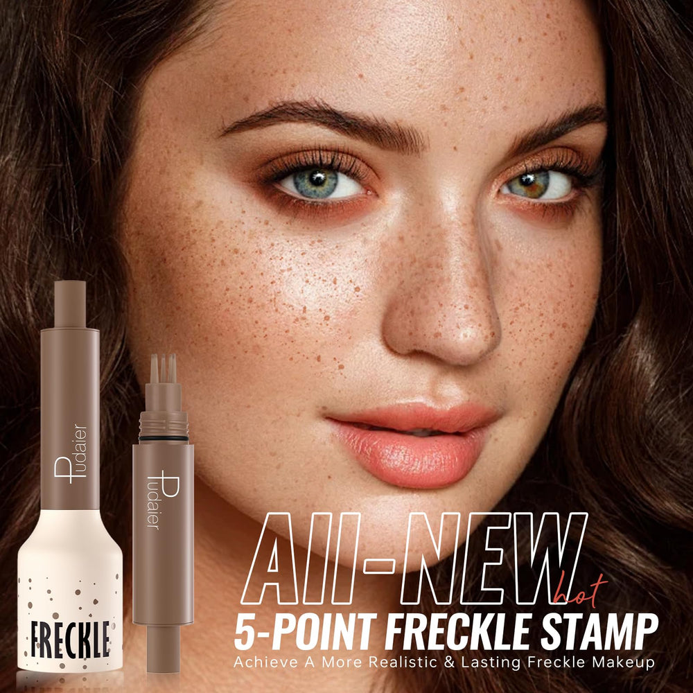 Pudaier ALL NEW Freckle Stamp Pen – 5-Point Waterproof Freckles ...