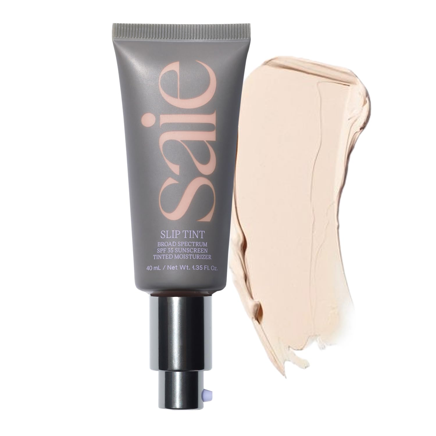 Saie Slip Tint SPF 35 Tinted Moisturizer – Light Coverage & Glowy Hydr ...
