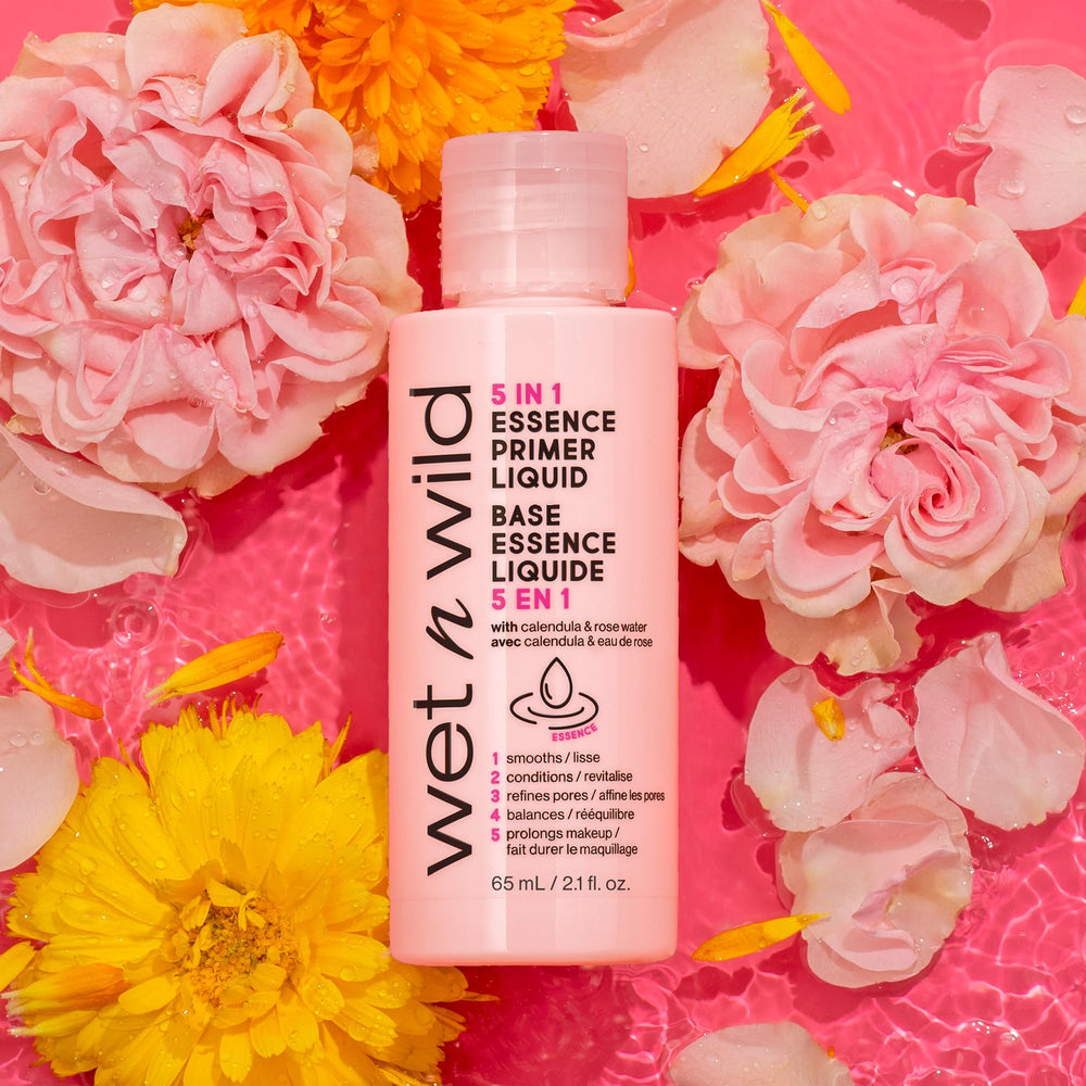 wet n wild 5 In 1 Essence Face Primer Liquid | Glow, Prep & Skincare ...